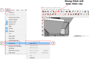 Cách đặt Camera Trong Sketchup | Kkhouse