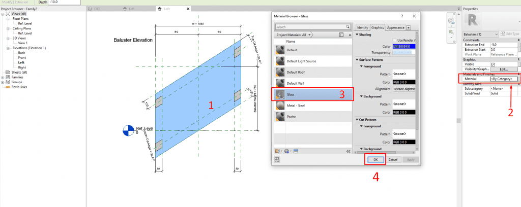Hướng Dẫn Baluster Family Revit Cho Railing