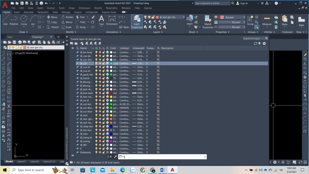 Hướng Dẫn Cách Tạo Layer Trong Cad